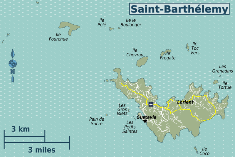 Landkarten von St. Barthélemy - Maps of St. Barths