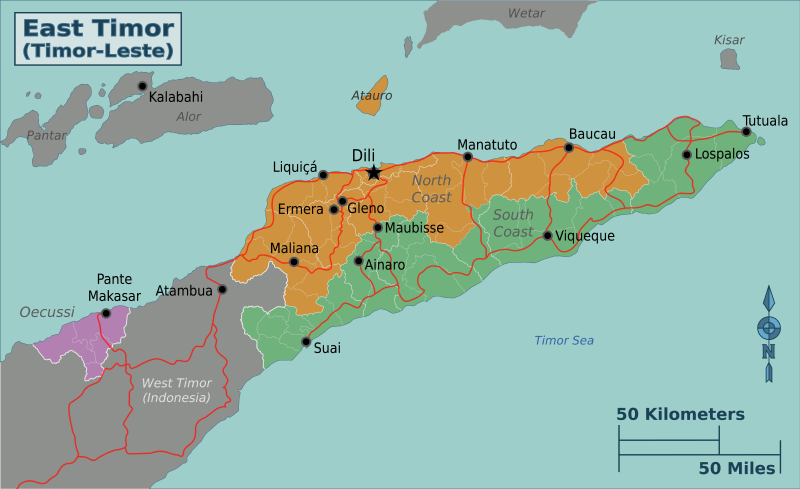 Landkarten von Timor-Leste (Osttimor) - Maps of East Timor