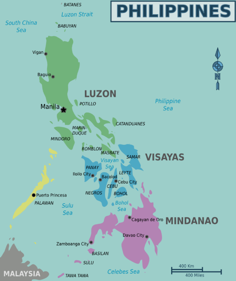 Landkarten von den Philippinen - Maps of the Philippines